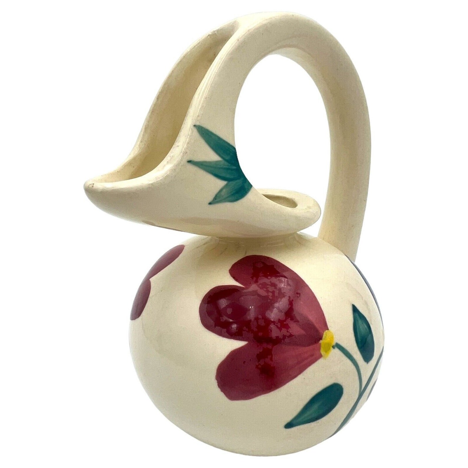 Vintage 1950s Purinton Pottery Honey Jug PETALS Hand Painted Floral ...