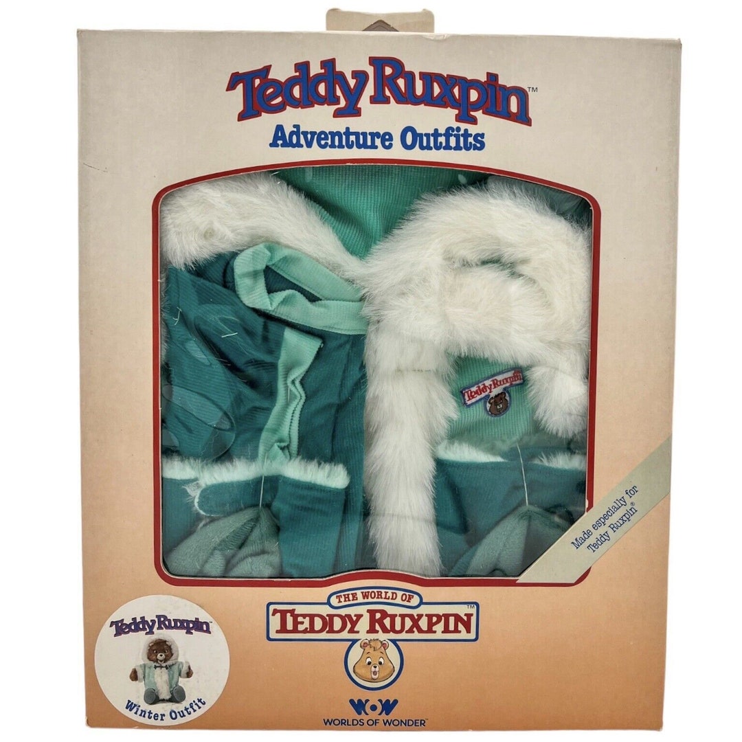 Vintage 1985 Worlds of Wonder Teddy Ruxpin Adventure WINTER OUTFIT ...