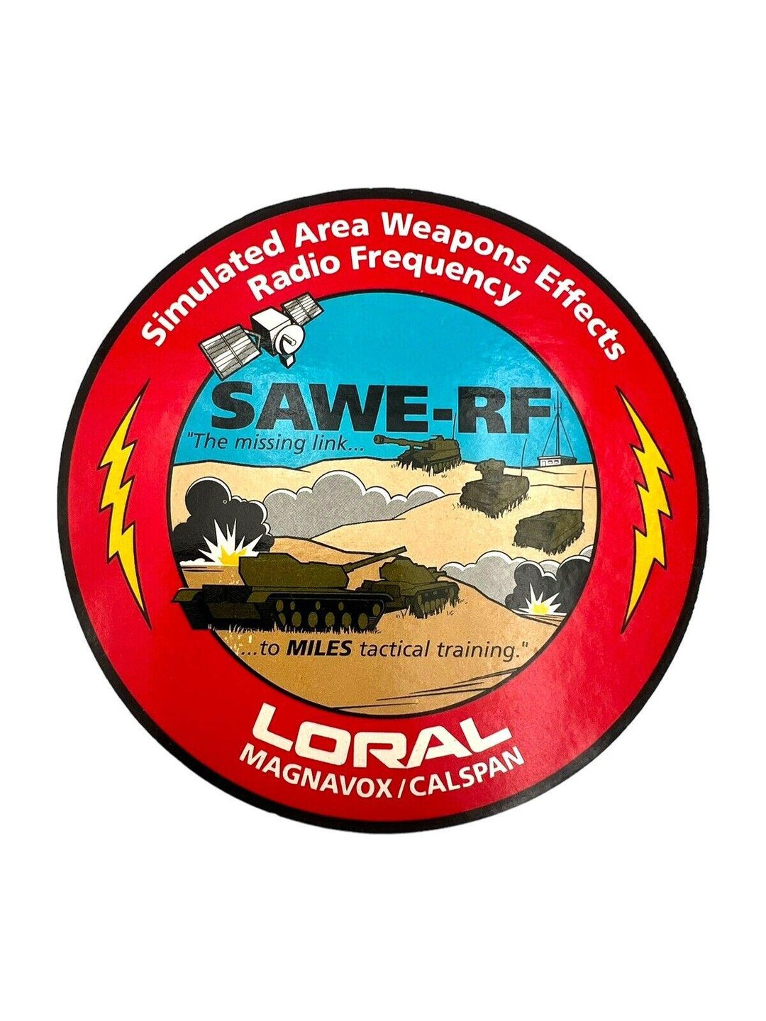 Vtg 1990S Rare Sawe-rf Emblem Sticker Loral Magnavox Calspan Militaria ...