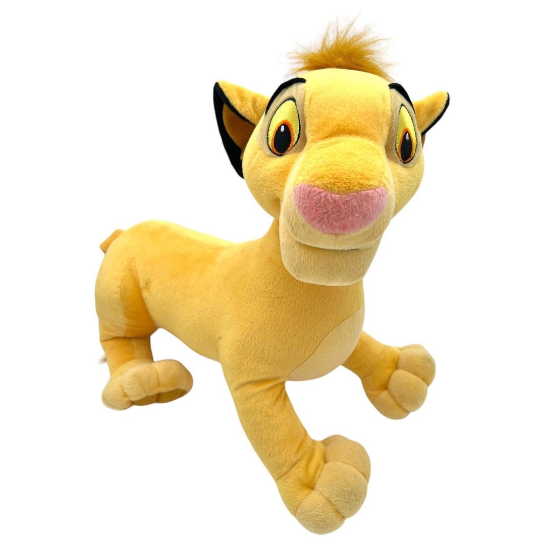 2002 Hasbro Disney Lion King SIMBA Stuffed Animal Plush Jumbo Size 18 ...