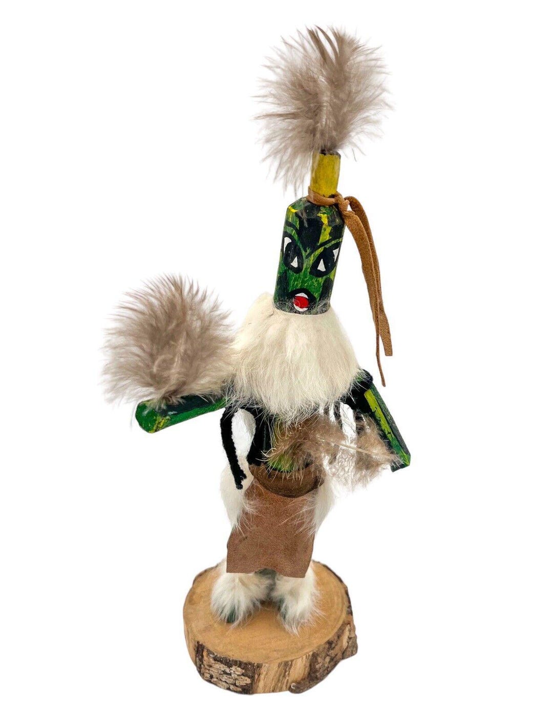 Vintage Signed nelson Hopi Patung Squash Kachina Katsina Doll Holding ...