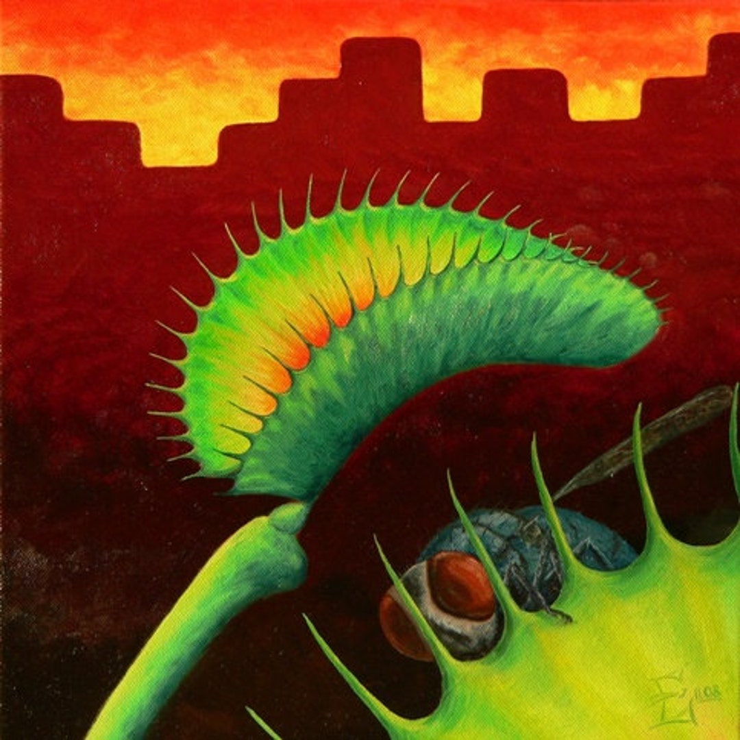 Venus Flytrap, Oil Painting, Julia Eckler - Etsy