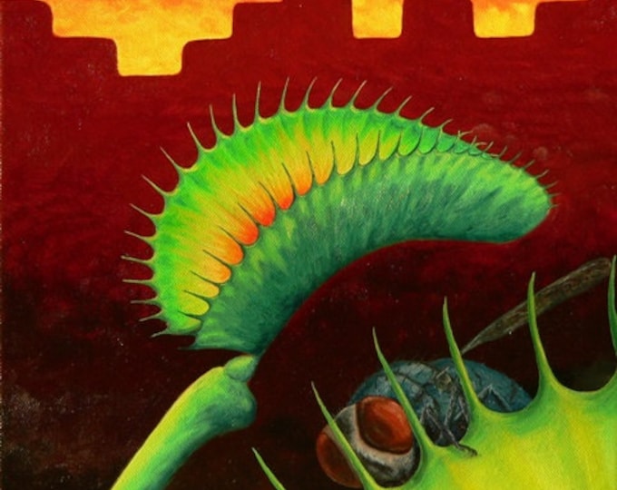 Venus Flytrap, Oil Painting, Julia Eckler - Etsy