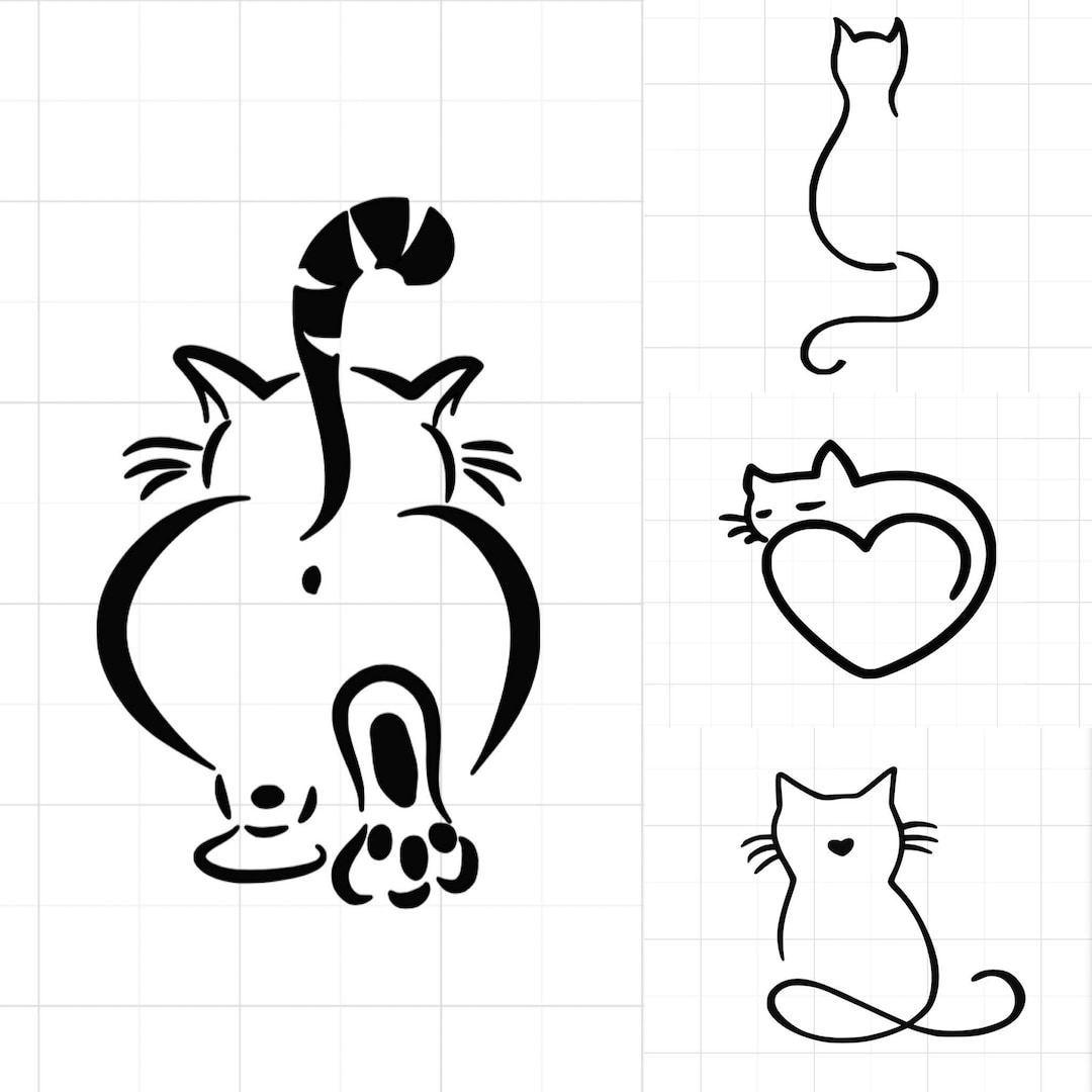 Cat SVG - Cat Lover SVG - Cat Pack BUNDLE - 4 Files - Etsy