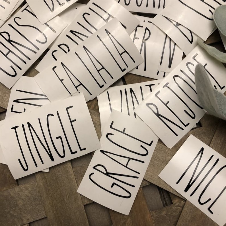 Rae Dunn Inspired Farmhouse Decals Farmhouse Decals Rae | Etsy