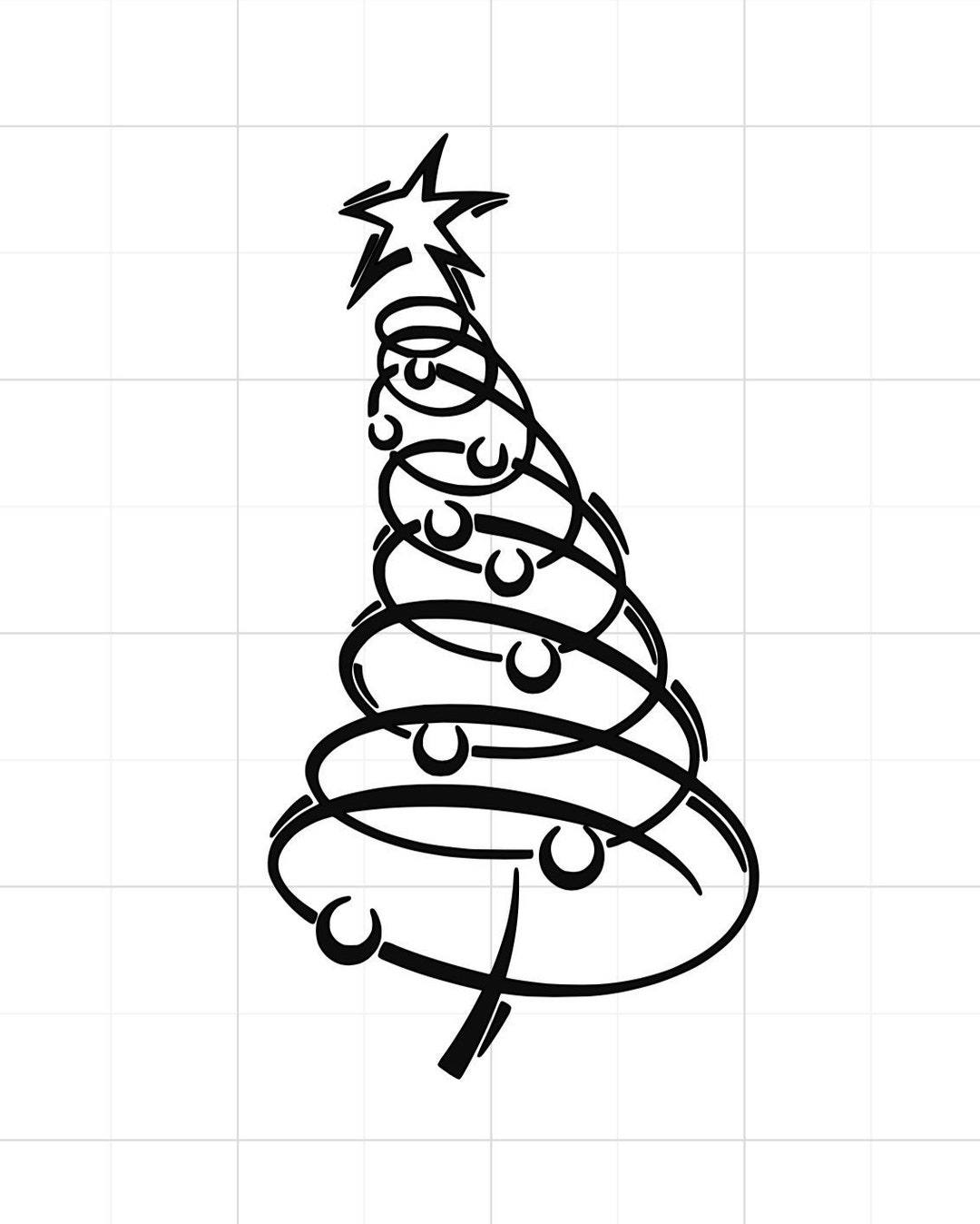 Christmas Tree SVG - Whimsical Christmas Tree SVG - Christmas Tree - Etsy