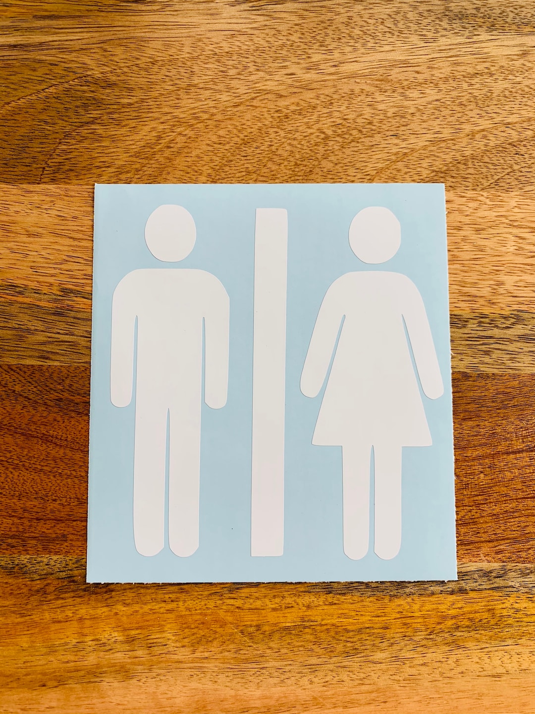 Restroom Sign Decal - Unisex Restroom Decal - Unisex Restroom Sign ...