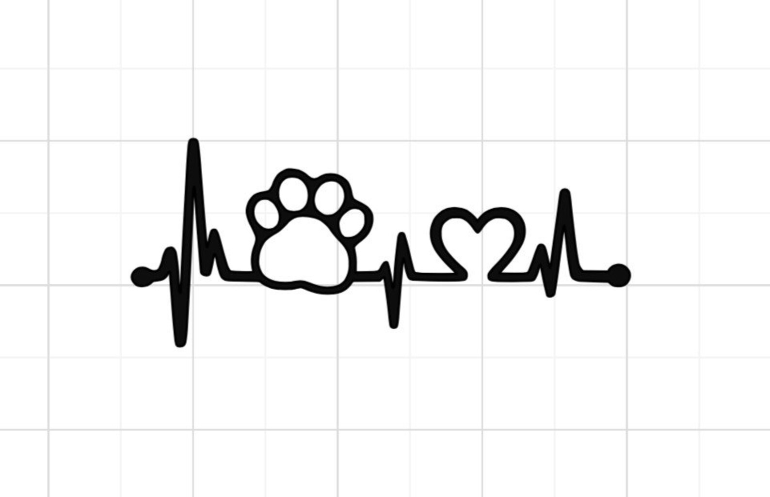Pet Heart Rate SVG Pet Owner Heart Beat SVG Cat Mom Dog - Etsy