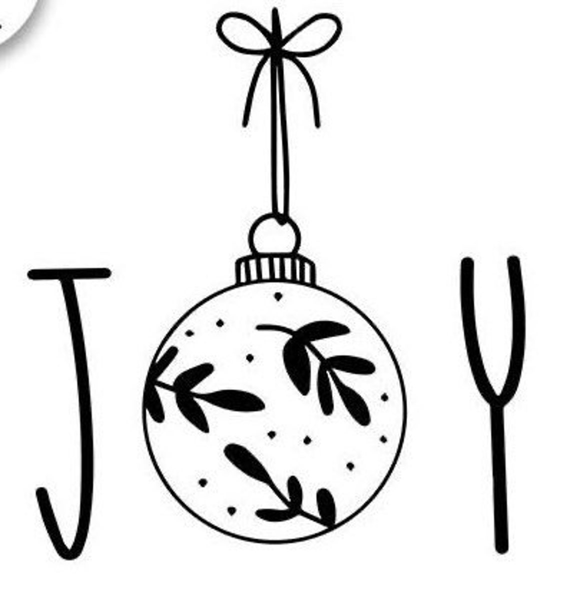 Joy SVG Christmas Joy SVG Joy Ornament SVG Joy | Etsy