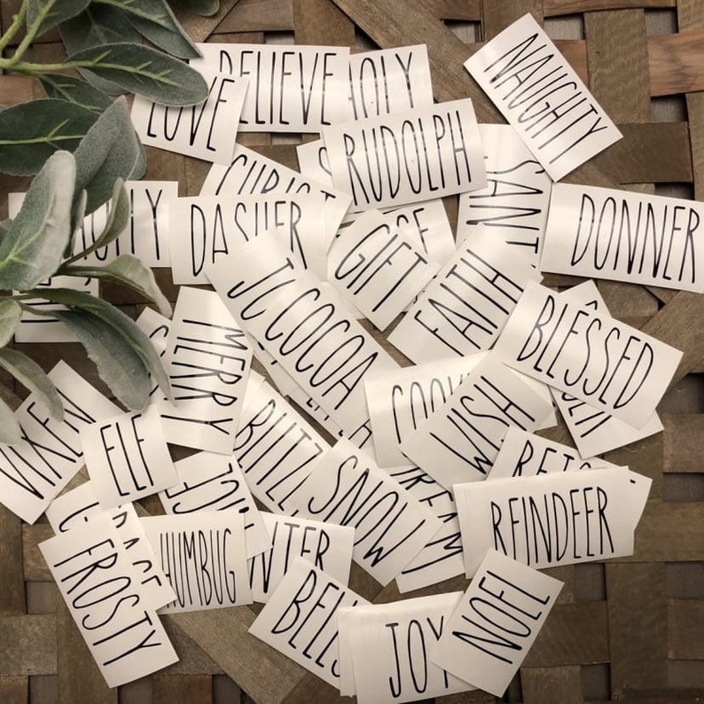 Rae Dunn Inspired Farmhouse Ornaments Farmhouse Ornament | Etsy