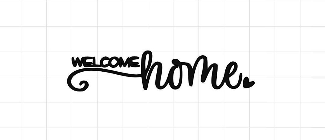 Welcome Home SVG - Home Sweet Home SVG - Welcome Home - Etsy