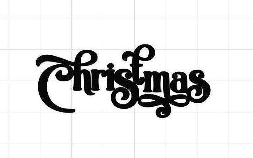 Christmas SVG the Word Christmas SVG Christmas - Etsy