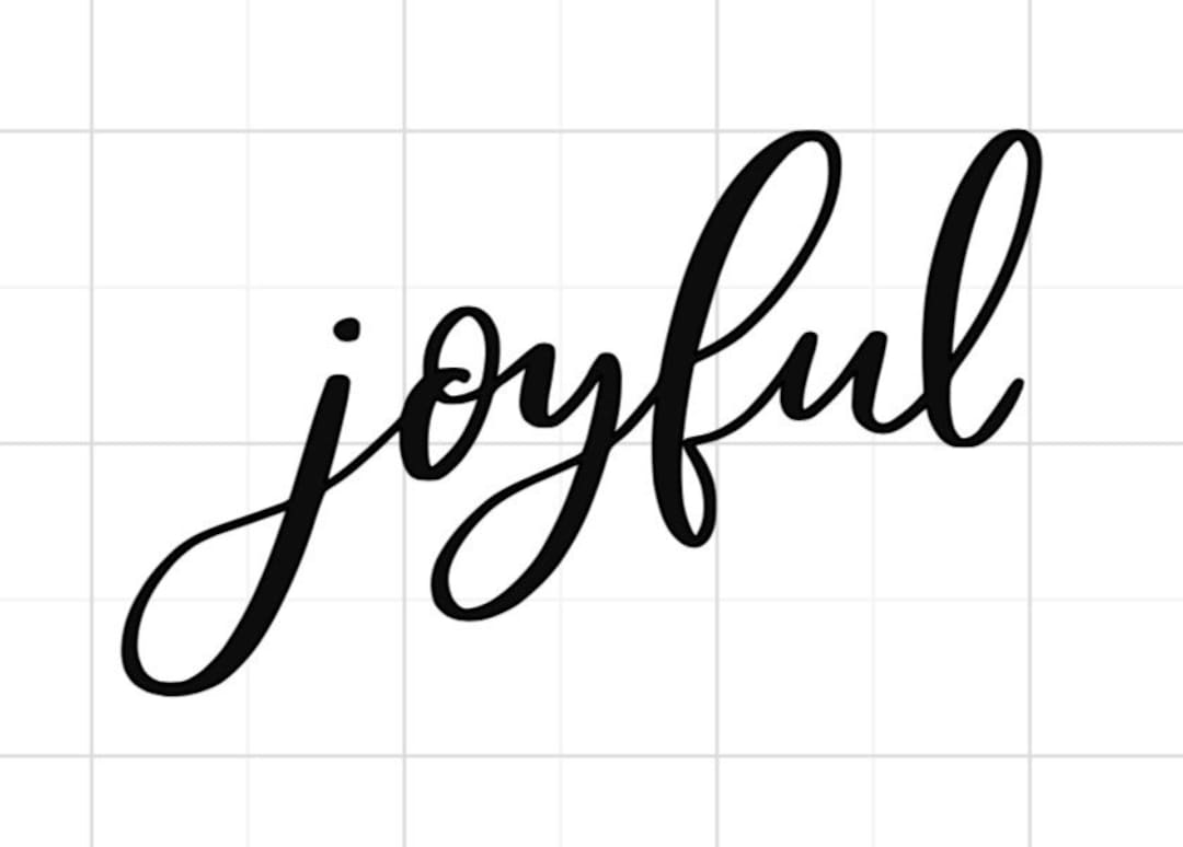 Joyful SVG - Christmas Joy SVG - Joyful - Etsy