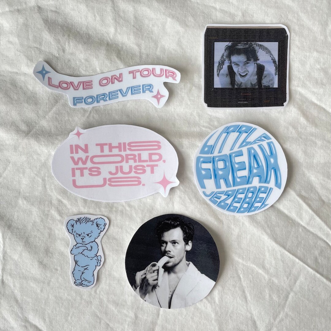 Harry Styles Sticker Set 6 Pack Laptop Decor Journaling Lyric Fanart ...