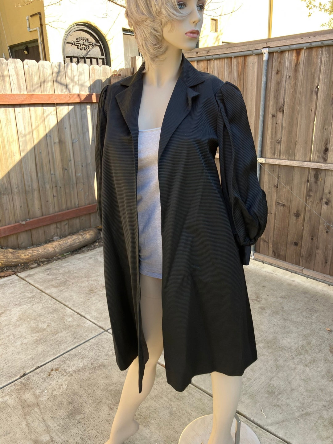 NWT 400 Dollar Vintage Robert Courtney Satin Long Jacket Opera Coat ...