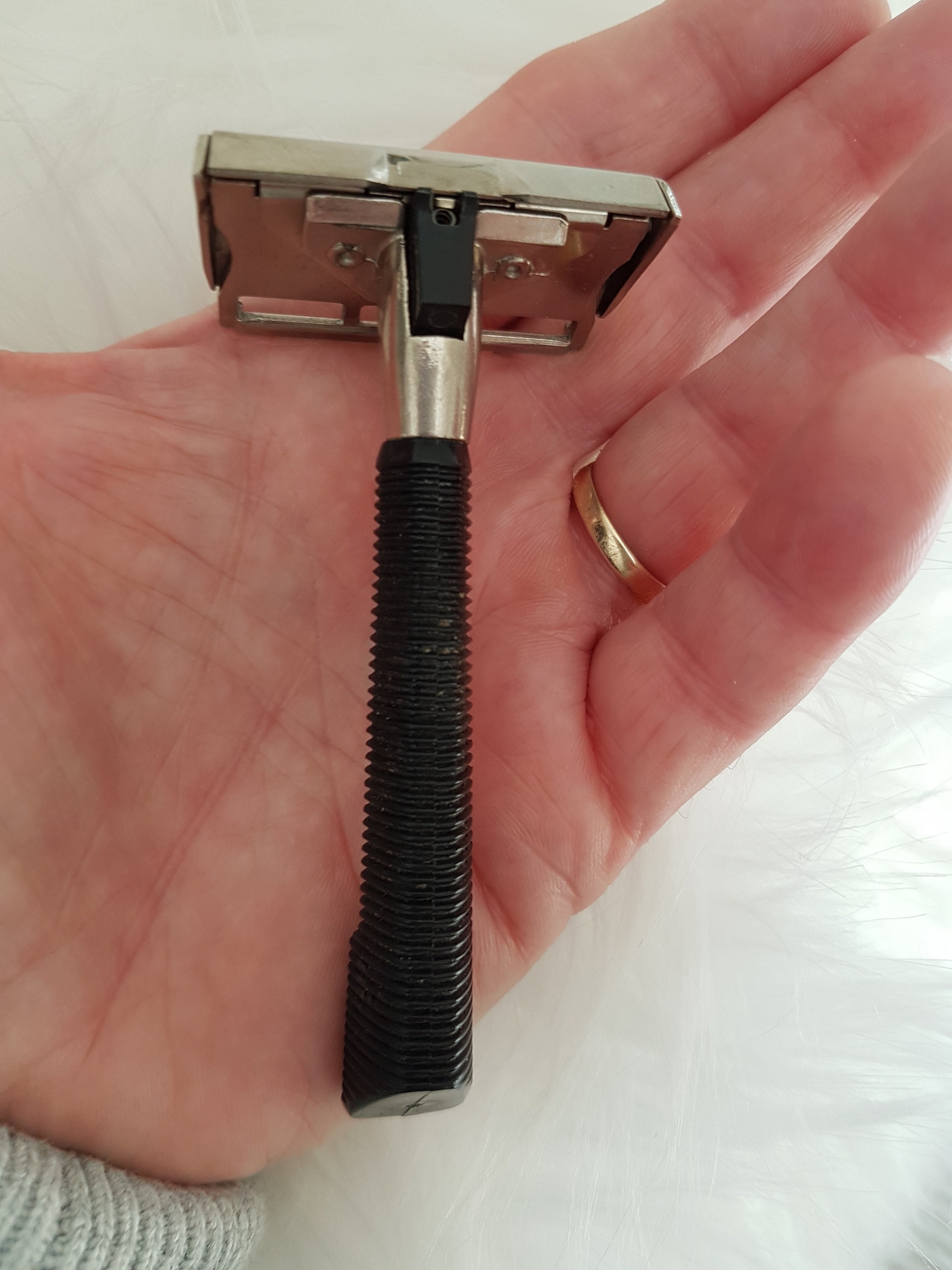 Gem Push Button razor a rare hybrid Ever Ready/Gem single | Etsy