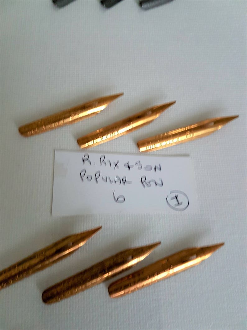 Dip pen nibs 6 nib sampler calligraphy nibs vintage nib | Etsy