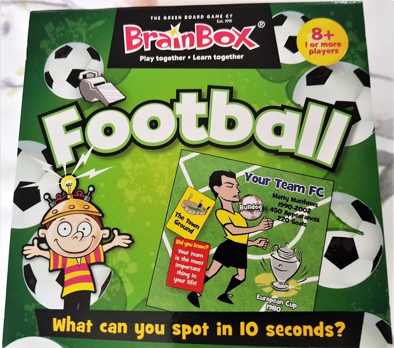 BRAINBOX FOOTBALL Vintage Board Game for Children Age 8 - Etsy UK