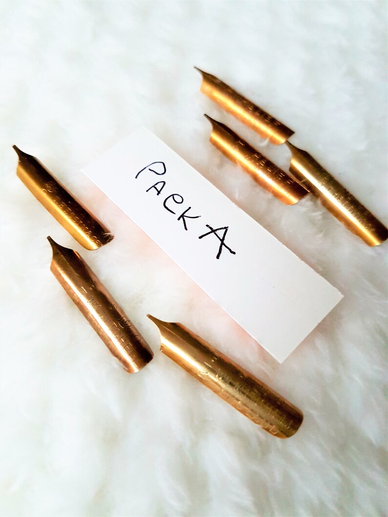 Dip pen nib 6 packs vintage calligraphy nibs drawing nibs | Etsy