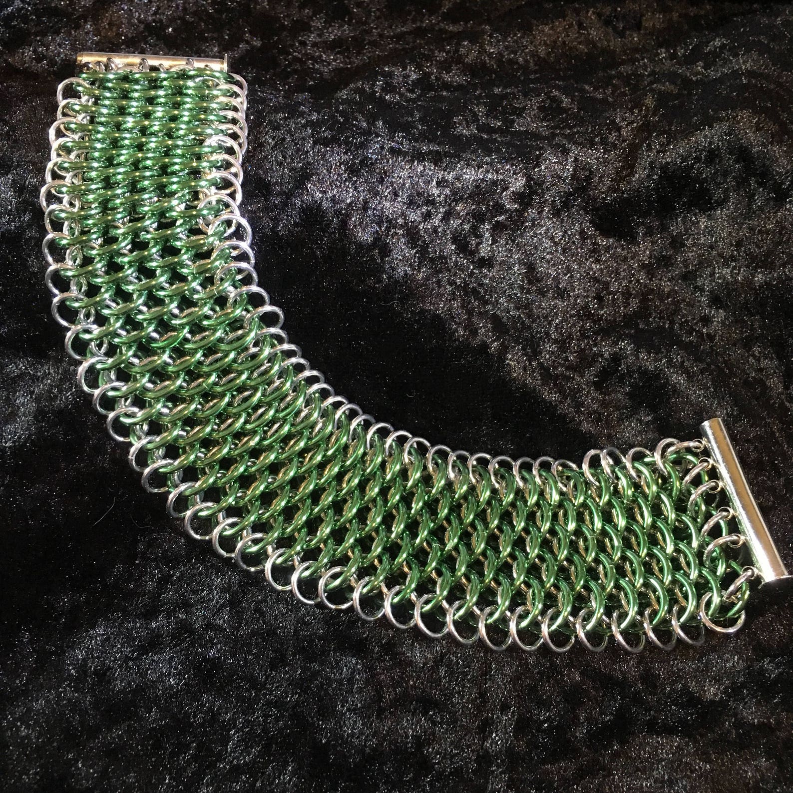 Dragonscale Chainmaille Bracelet Dragonscale Cuff Bracelet | Etsy