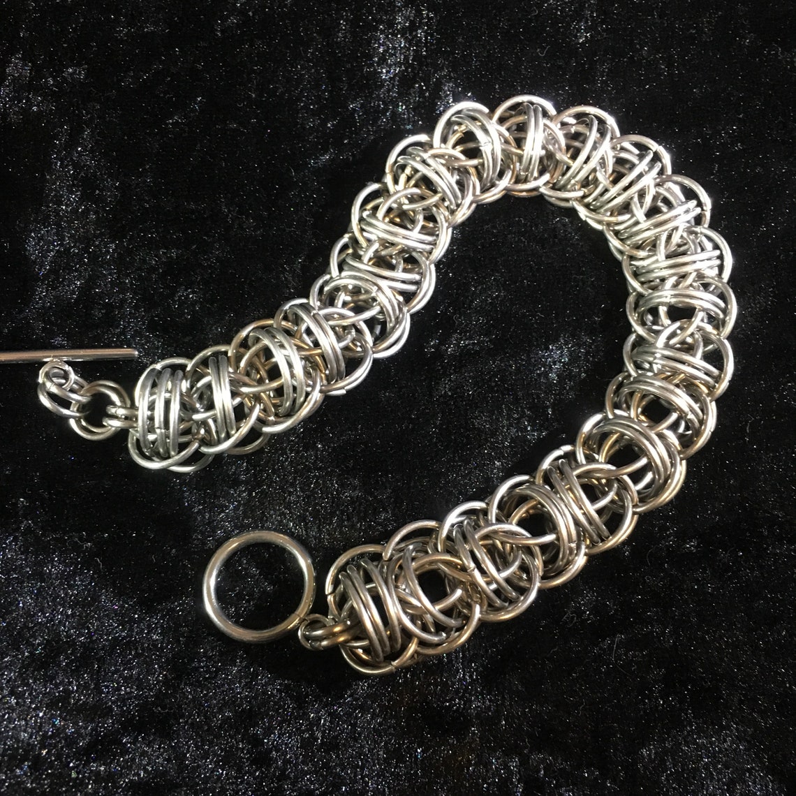 Chunky Chainmaille Bracelet Stainless Steel Chainmaille - Etsy
