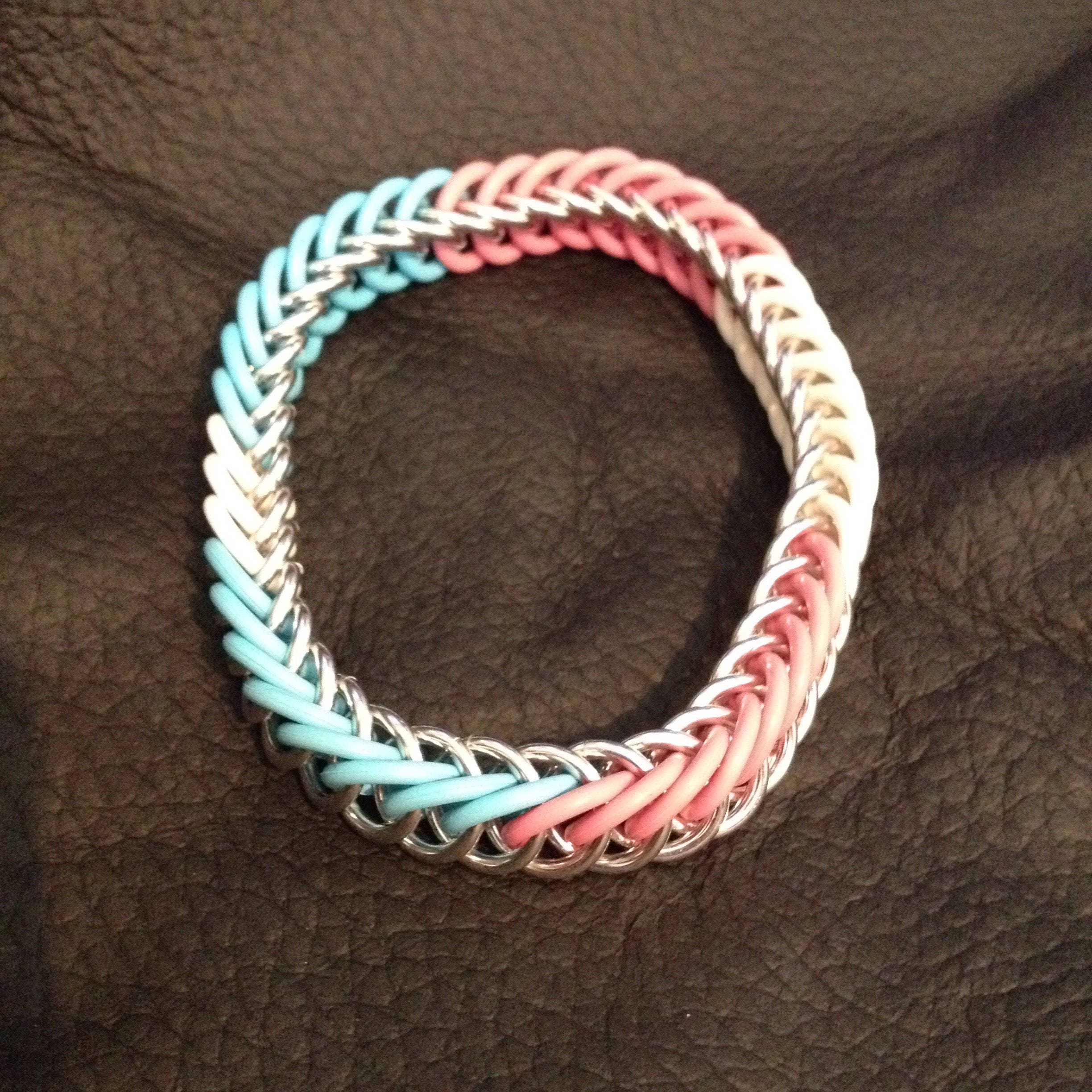 Trans Pride Bracelet Transgender Flag Colours Stretchy - Etsy