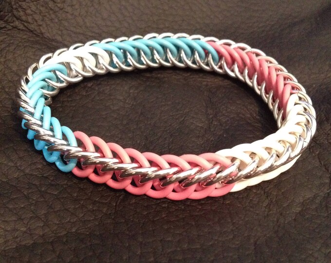 Trans Pride Bracelet - Transgender Flag Colours Stretchy Bracelet - Etsy