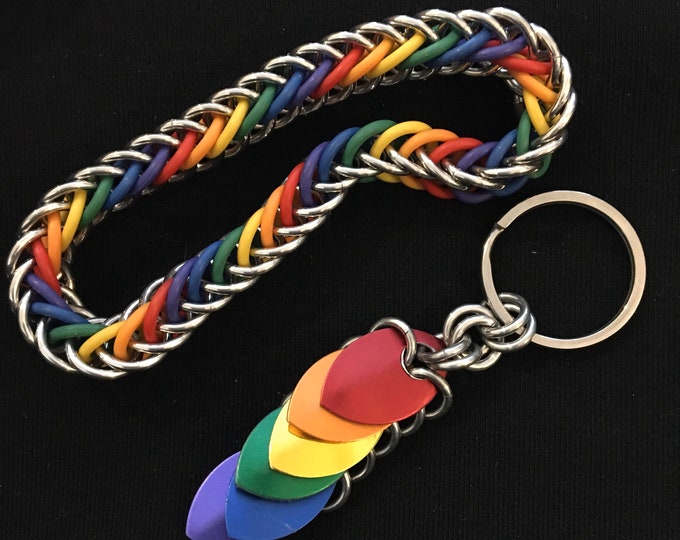 Fidget Special - Half Persian Rainbow Chainmaille Bracelet and Rainbow ...