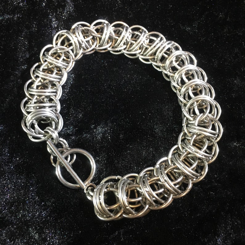Chunky Chainmaille Bracelet Stainless Steel Chainmaille - Etsy