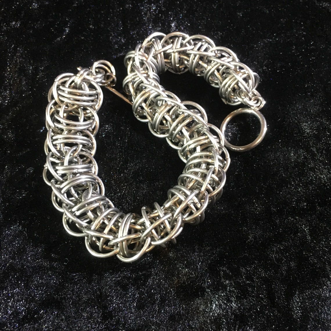 Chunky Chainmaille Bracelet Stainless Steel Chainmaille - Etsy