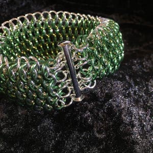 Dragonscale Chainmaille Bracelet Dragonscale Cuff Bracelet - Etsy