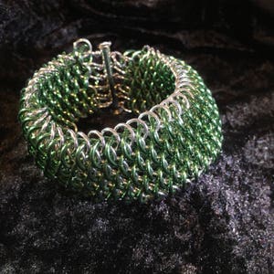 Dragonscale Chainmaille Bracelet Dragonscale Cuff Bracelet - Etsy