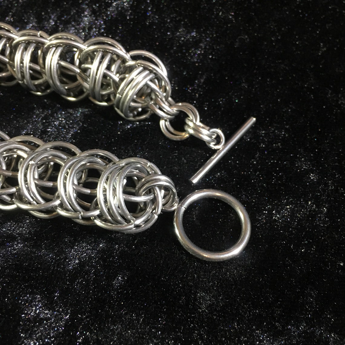 Chunky Chainmaille Bracelet Stainless Steel Chainmaille - Etsy
