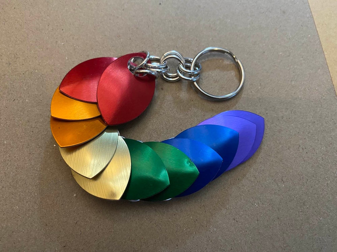 MAXI Rainbow Dragontail Keychain Massive Dragontail - Etsy