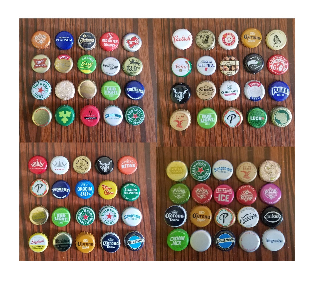Lot of 20 Assorted Mix Collectable Beer Drink Used Bottle Caps - Etsy