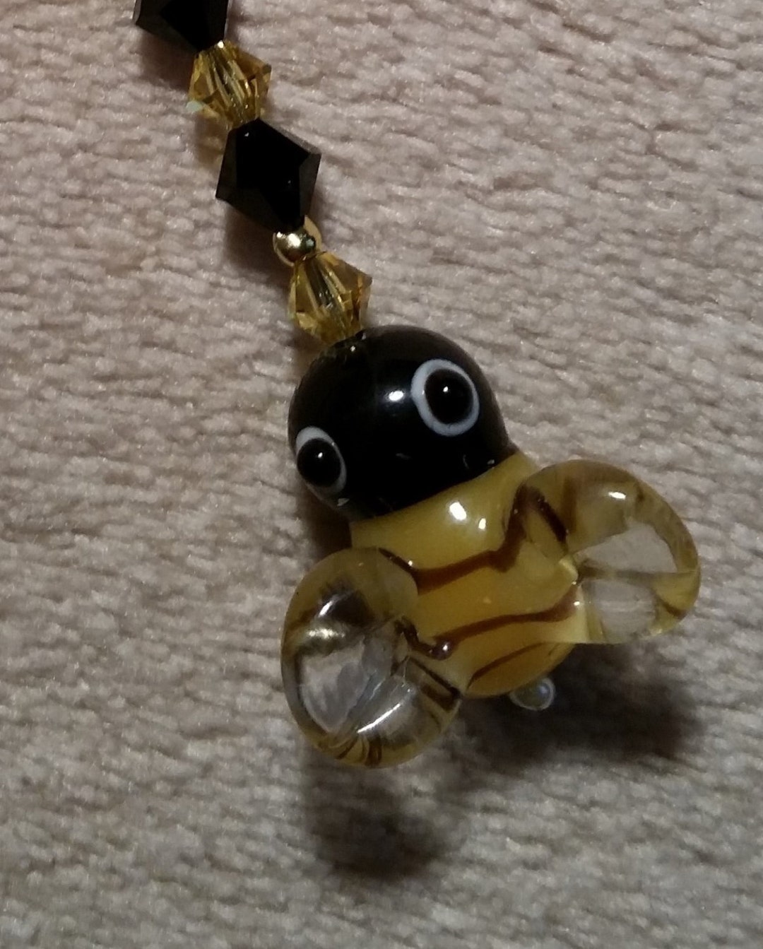 Scissor Fob - Bumble Bee and Swarovski Crystals - Etsy