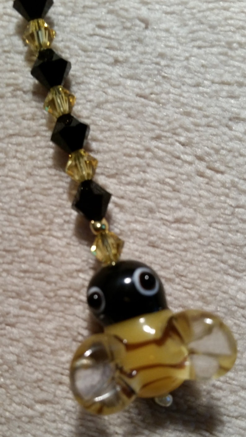 Scissor Fob Bumble Bee and Swarovski Crystals - Etsy