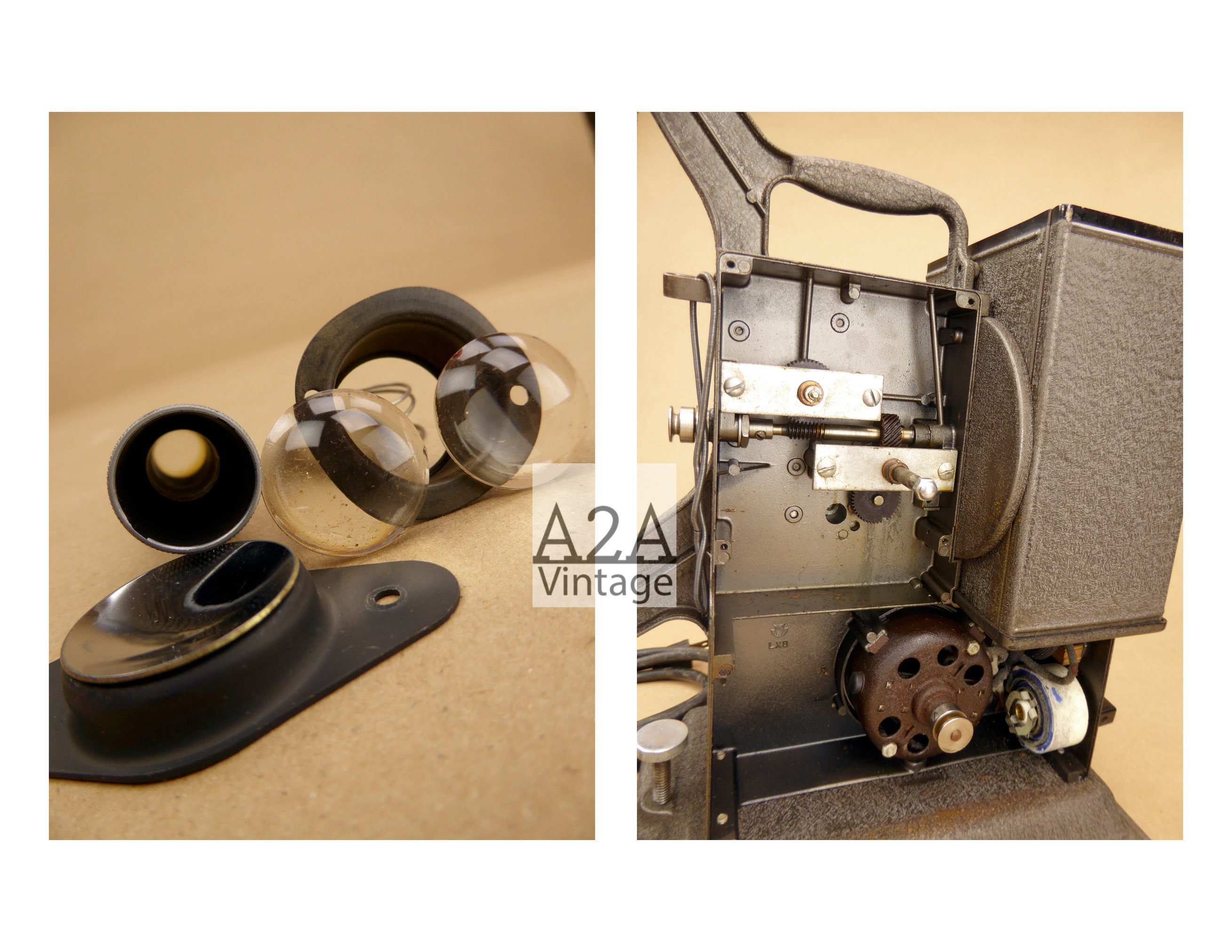 1940 M-8 Keystone 8mm Movie Projector 8mm Keystone Model M-8 Film ...