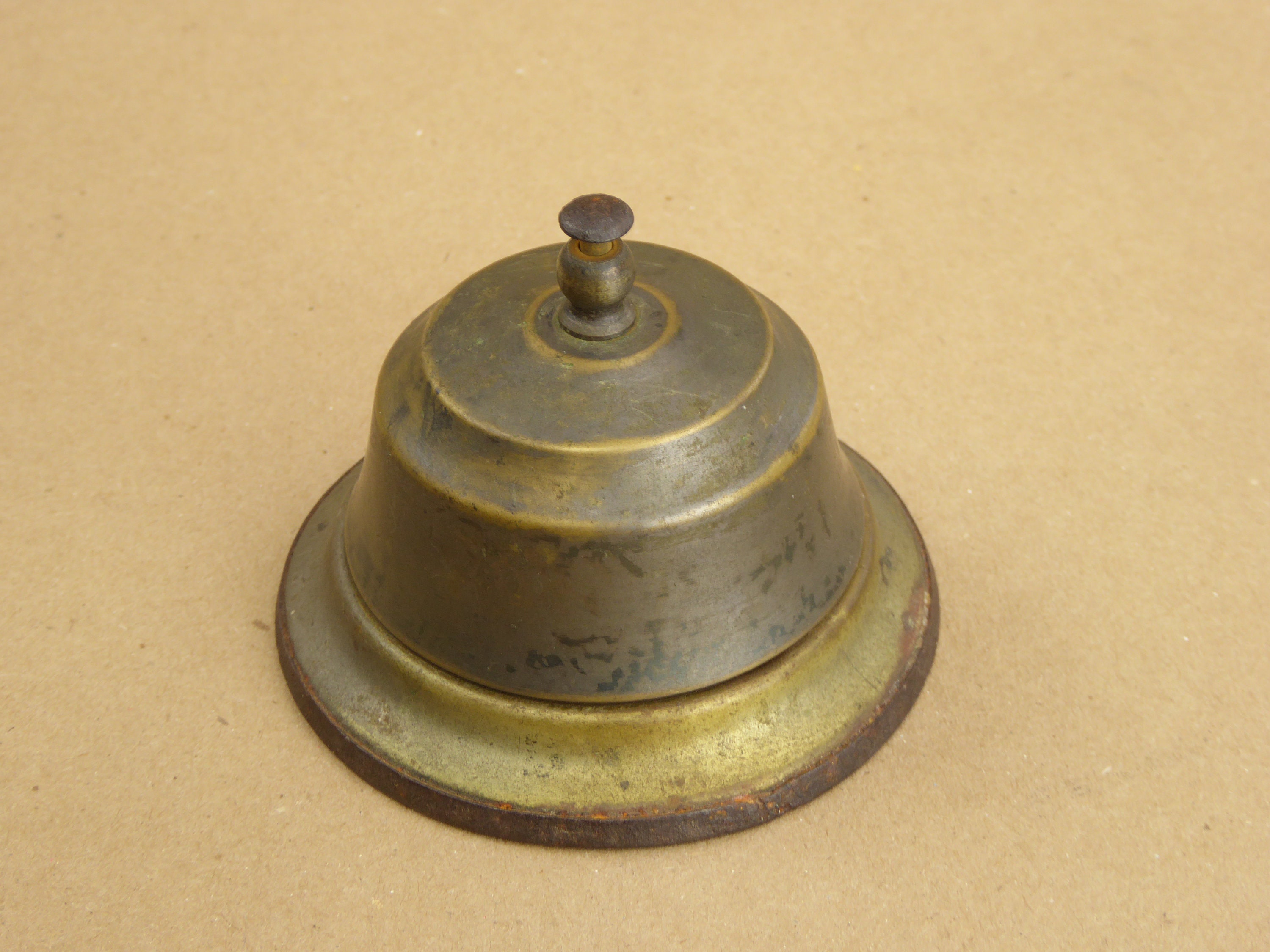 Vintage Bronze Service Bell Front Desk Bell Ring Bell for Help Order up ...