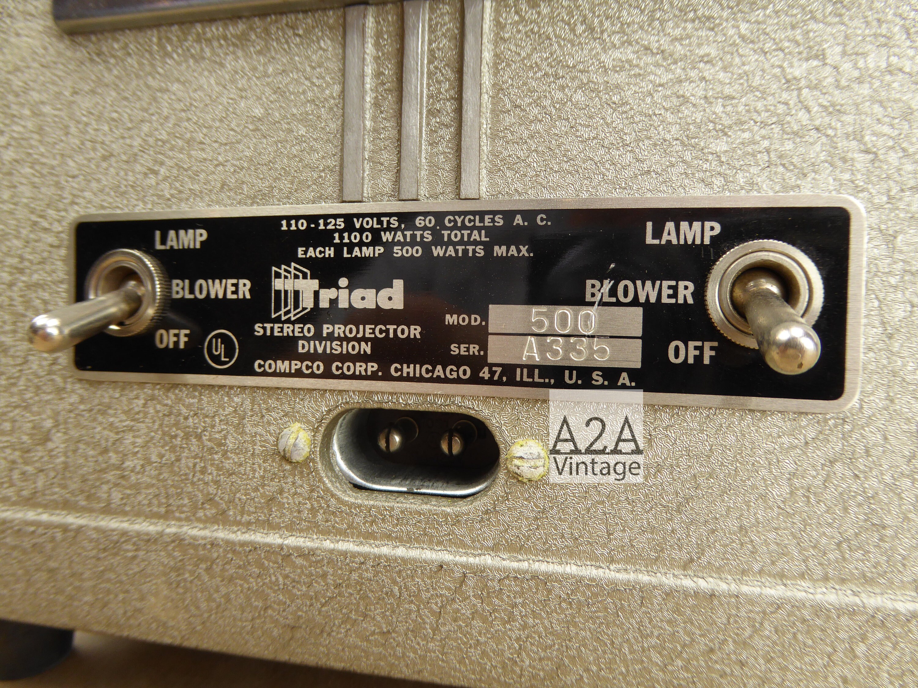 1950's Triad Stereo Slide Projector by COMPCO - Etsy