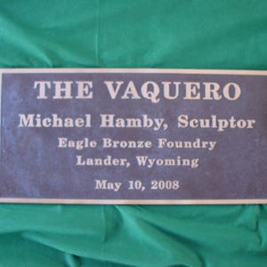 Building Established Plaque 10 X 7 Custom Bronze Plaque Includes 140 ...