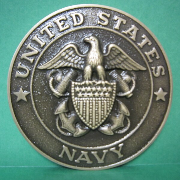 Navy Medallion - Etsy
