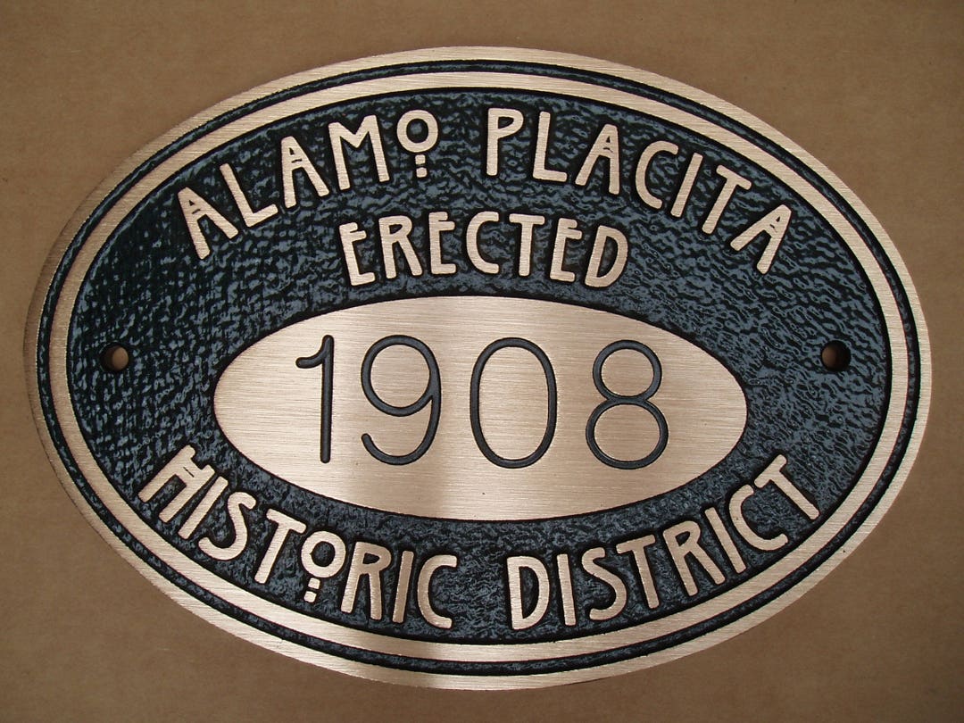 Building Established Plaque 10 X 7 Custom Bronze Plaque Includes 140 ...