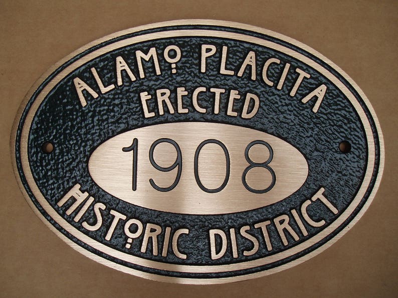 Building Established Plaque 10 X 7 Custom Bronze | Etsy