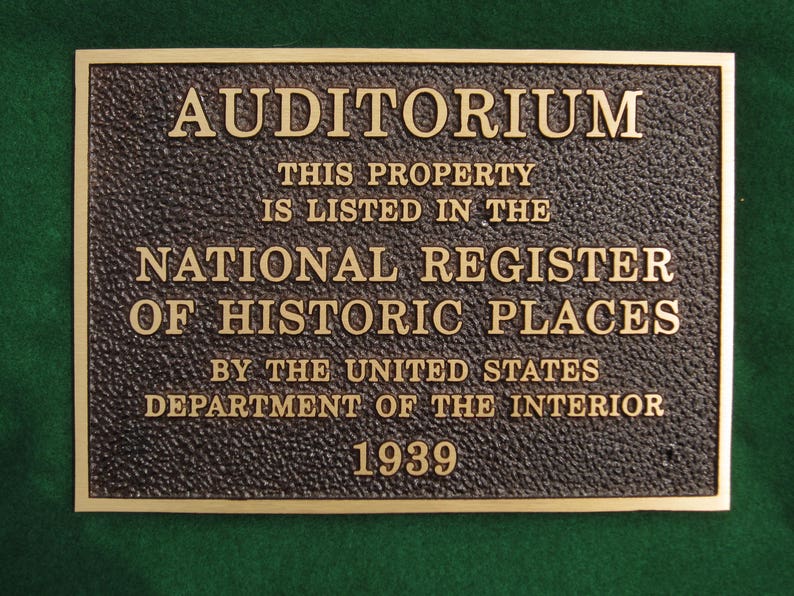 Building Established Plaque 10 X 7 Custom Bronze | Etsy