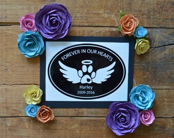 Pet memorial decal | Etsy