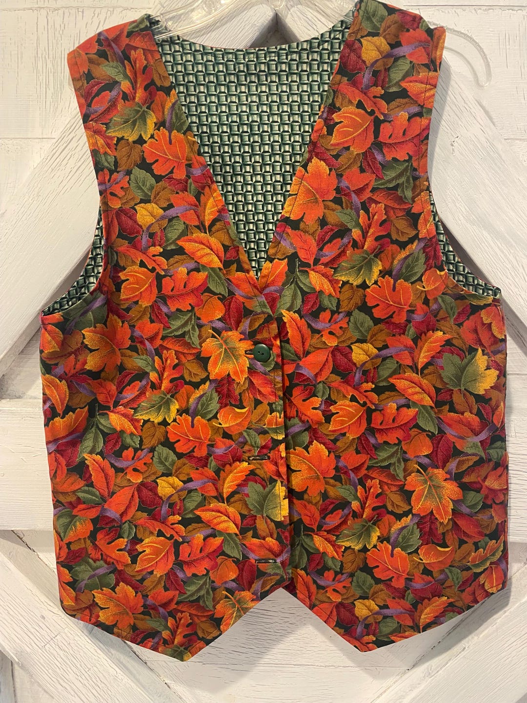 Vintage Handmade Fall Vest - Etsy