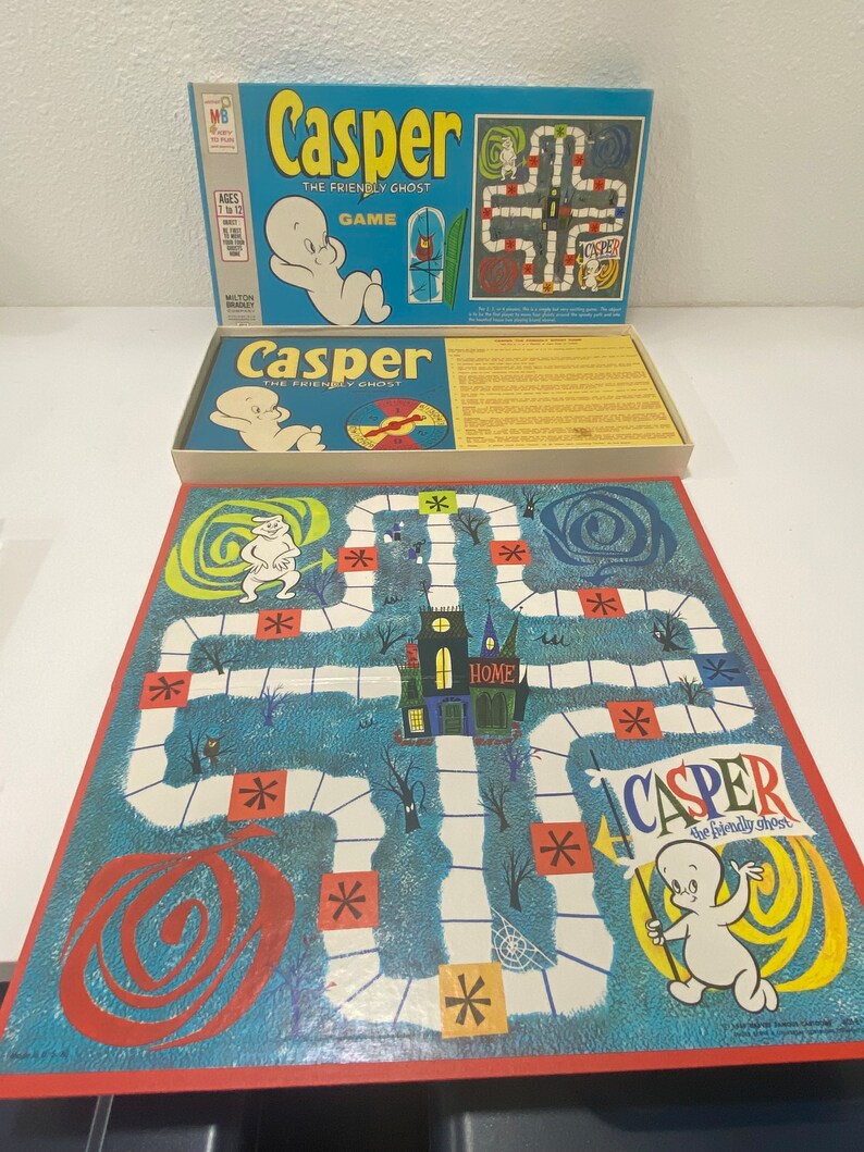 Casper the Friendly Ghost Board Game, 1959 Harvey Famous Cartoons - Etsy