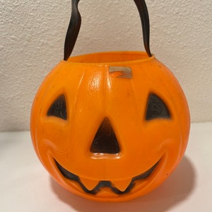 Vintage Pumpkin Pail - Etsy