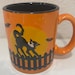 Hallmark Mug Black Cat on Fence W/bats Halloween Spooky Coffee Cup ...